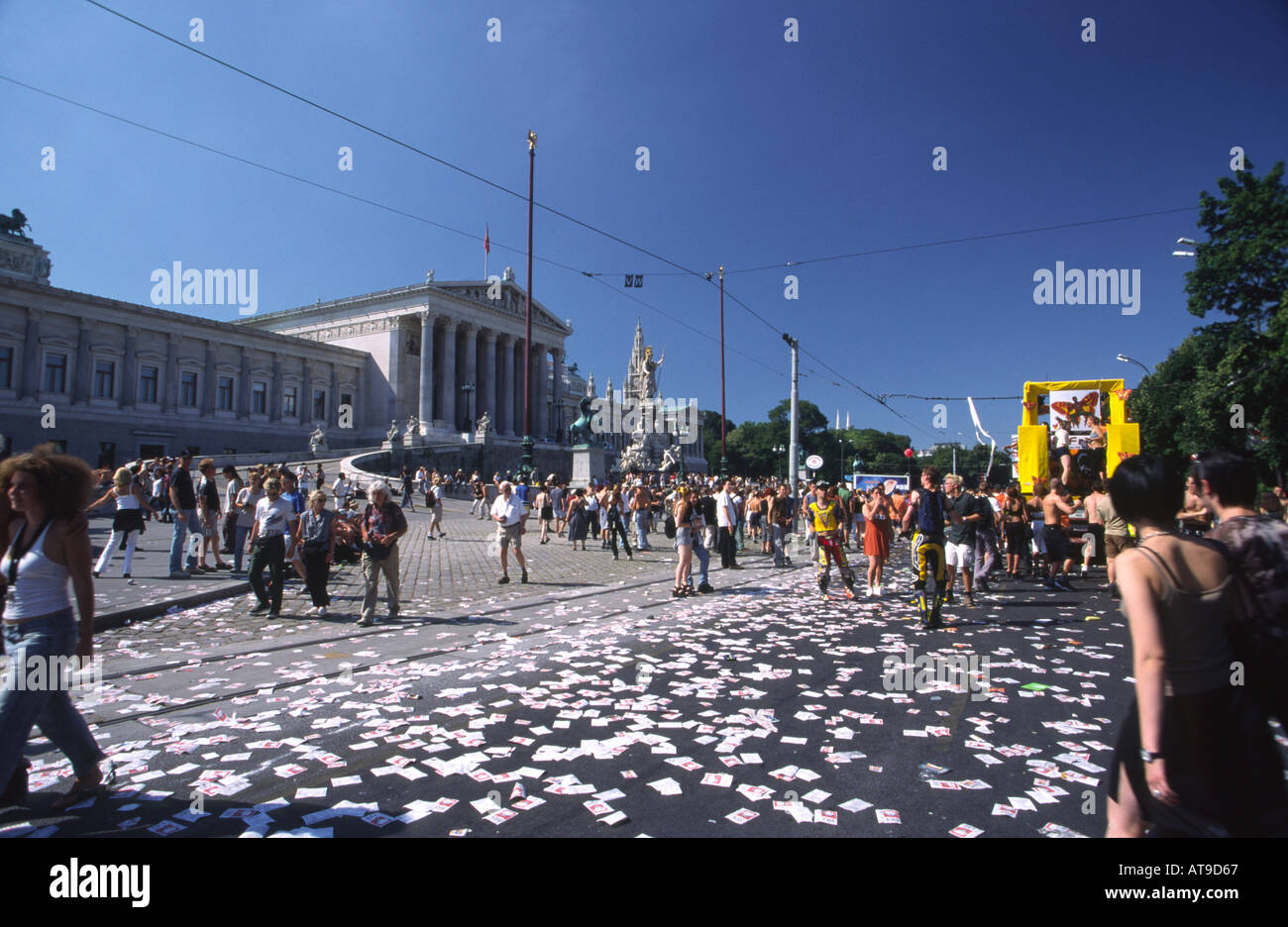 free party in Vienna Stock Photo - Alamy
