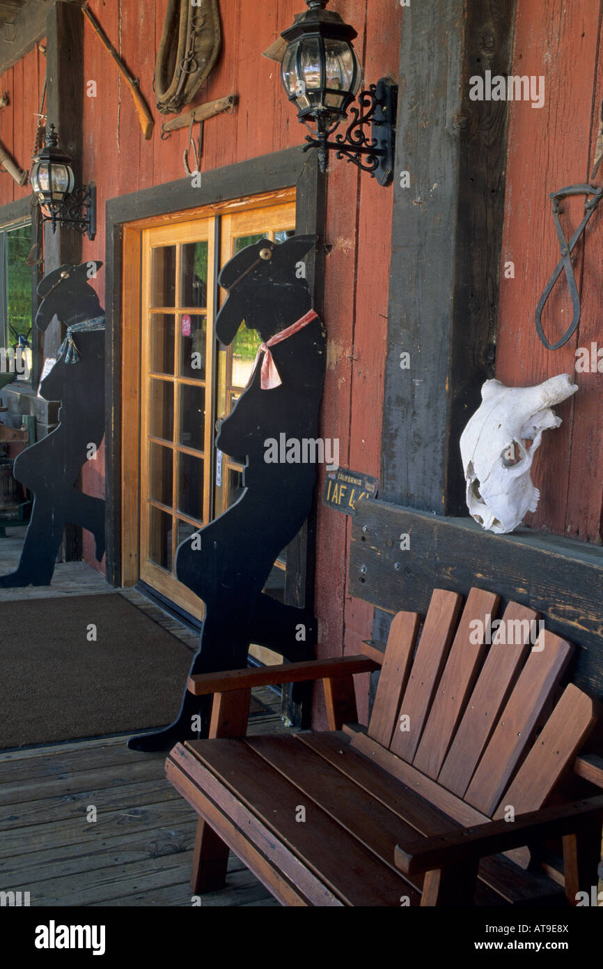 Rustic western decor at entrance to Tobin James Cellars Paso Robles San ...