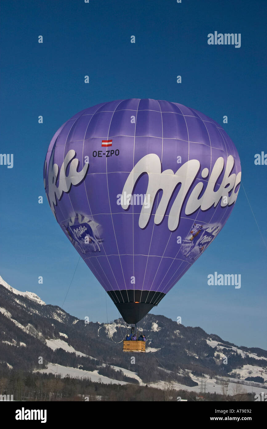 hot-air balloon Milka Stock Photo - Alamy