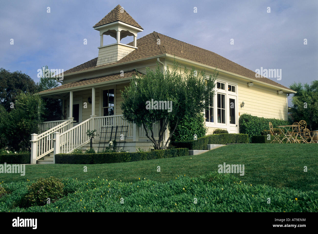 Old schoolhouse at Baileyana Winery Edna Valley near San Luis Obispo ...