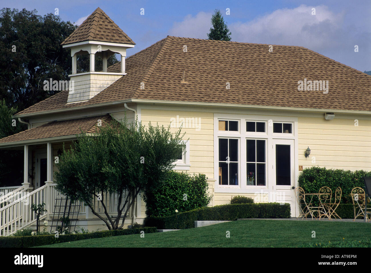 Old schoolhouse at Baileyana Winery Edna Valley near San Luis Obispo ...