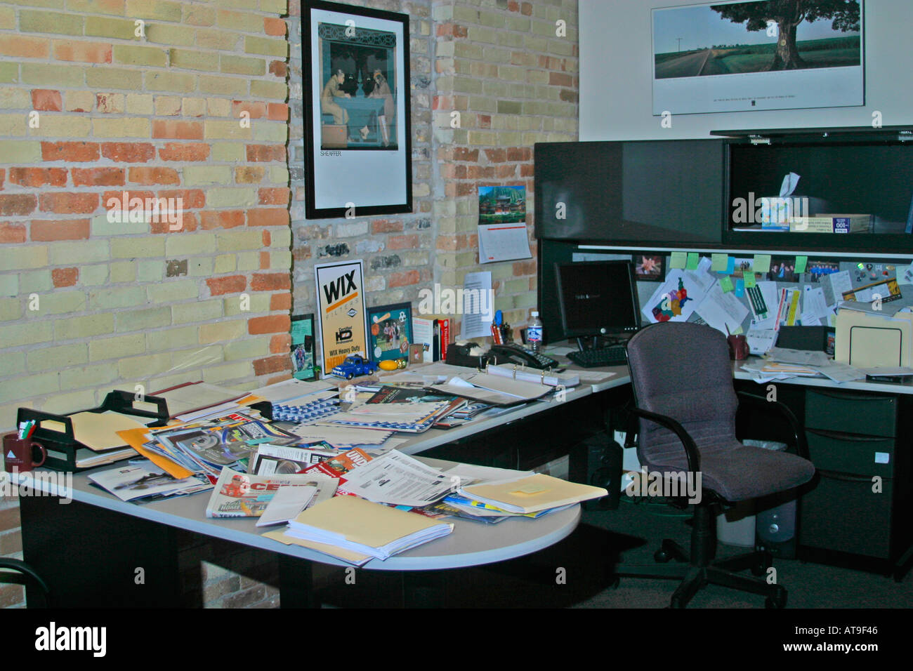 A cluttered office often signals productivity versus a disorganized ...