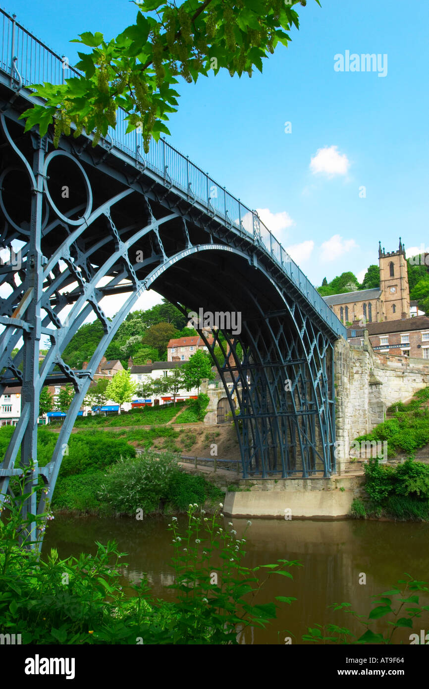 Ironbridge Shropshire England Designed by Abraham Darby in 1778 Stock ...