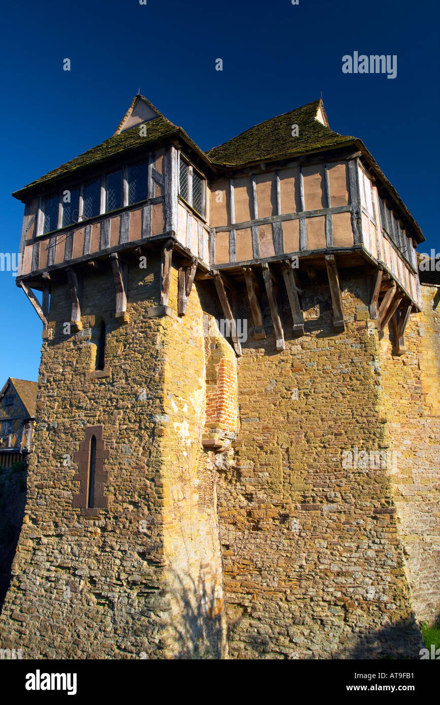 Stokesay Castle Shropshire England 13th century fortified manor house ...