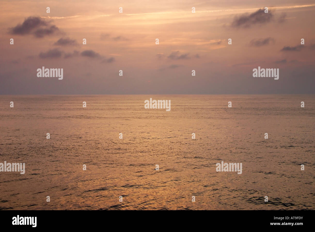 Atlantic ocean sunset New England seascape Stock Photo - Alamy