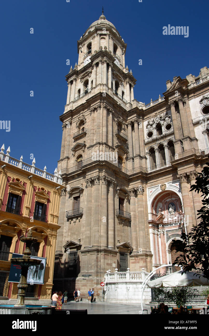 Spain Andalucia Malaga Kathedral Stock Photo - Alamy
