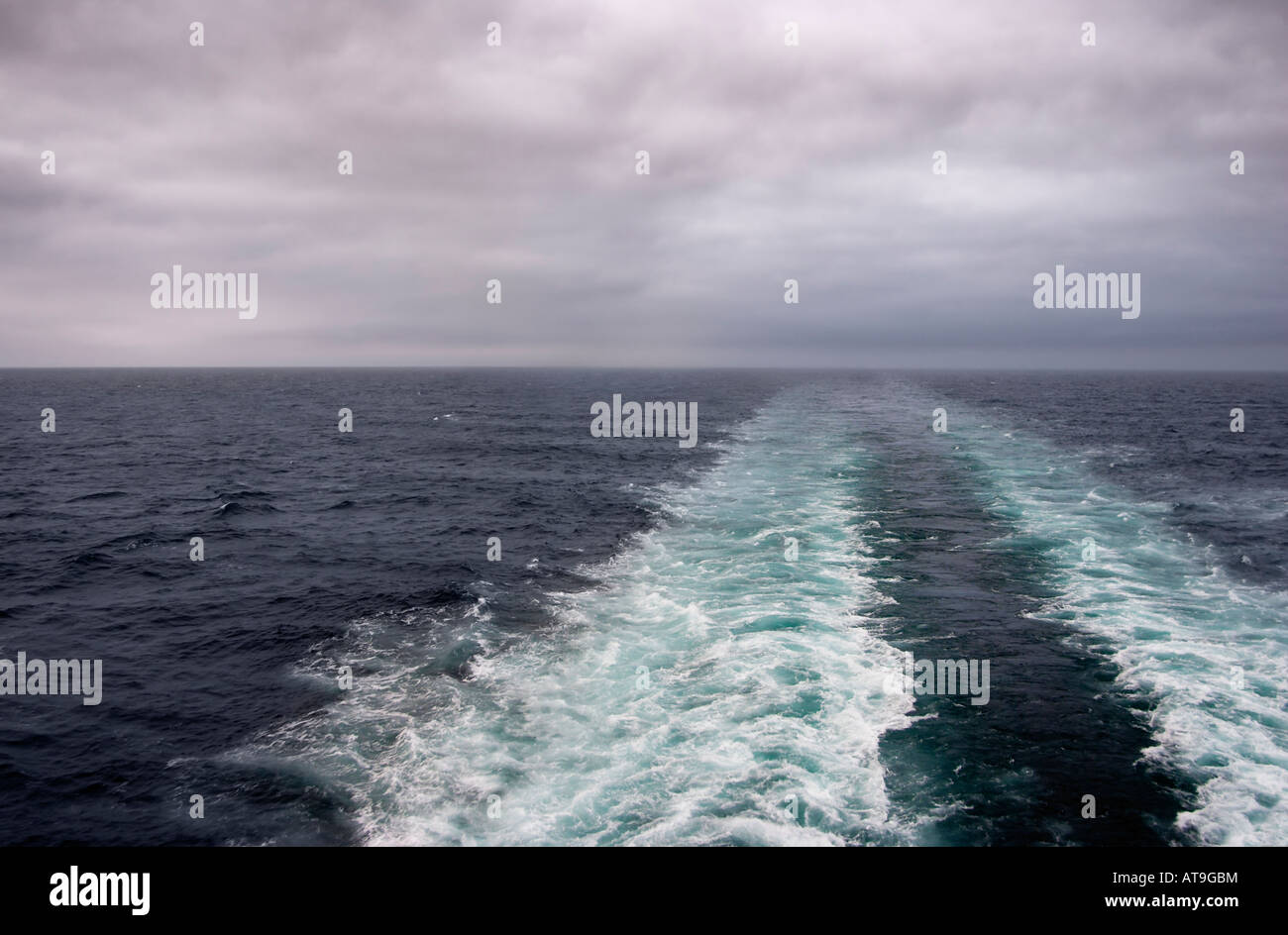 The open Atlantic Ocean from aboard a ship leaving Nova Scotia heading ...