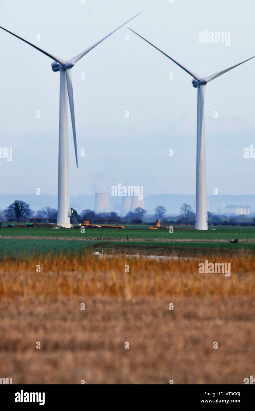 final day of construction at Westmill Wind Farm, Shrivenham ...