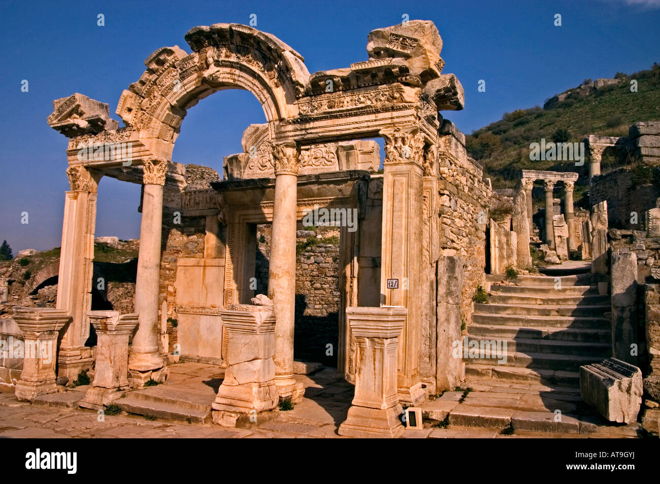 Ephesus,Turkey, The Temple of Hadrian Stock Photo - Alamy