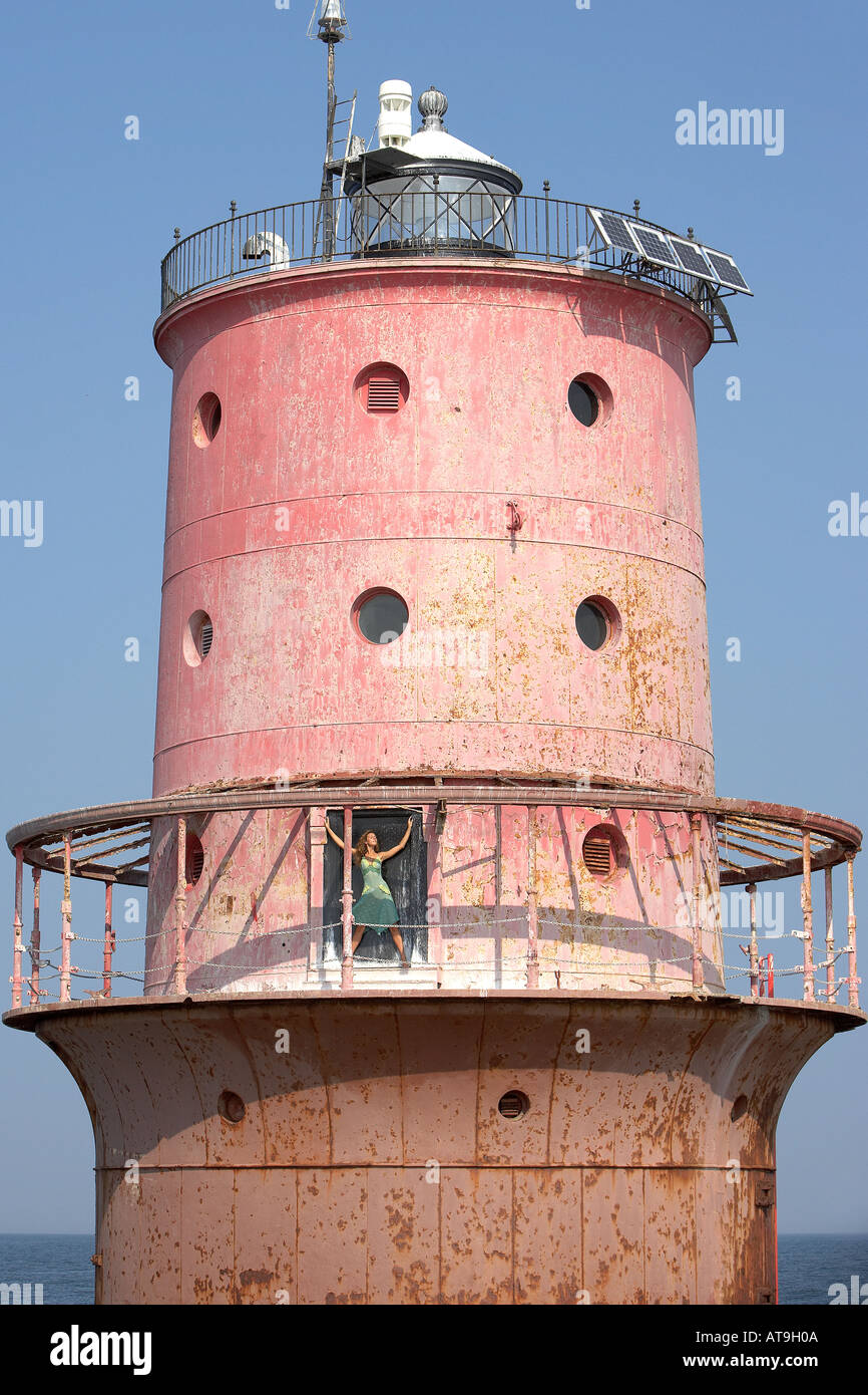 Thimble shoals lighthouse hi-res stock photography and images - Alamy