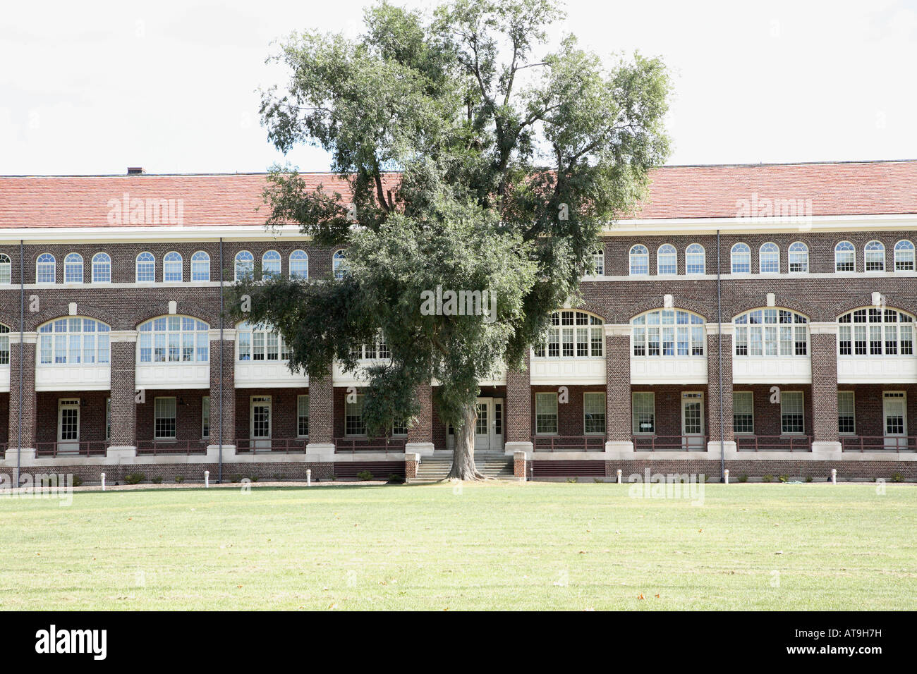 Central section of Building 101 the marine barracks. A three story ...