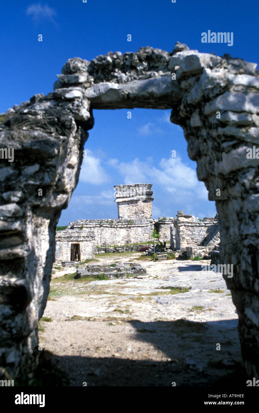 tulum MaYA walled city Riviera Maya Cancun mexico Stock Photo - Alamy