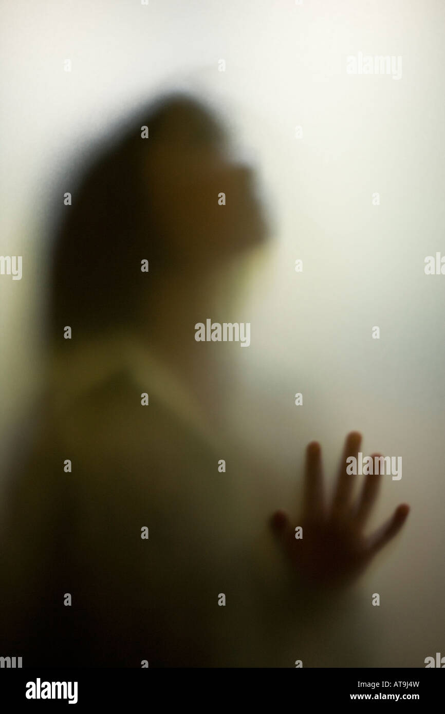 Shadow figure of a little girl Stock Photo - Alamy