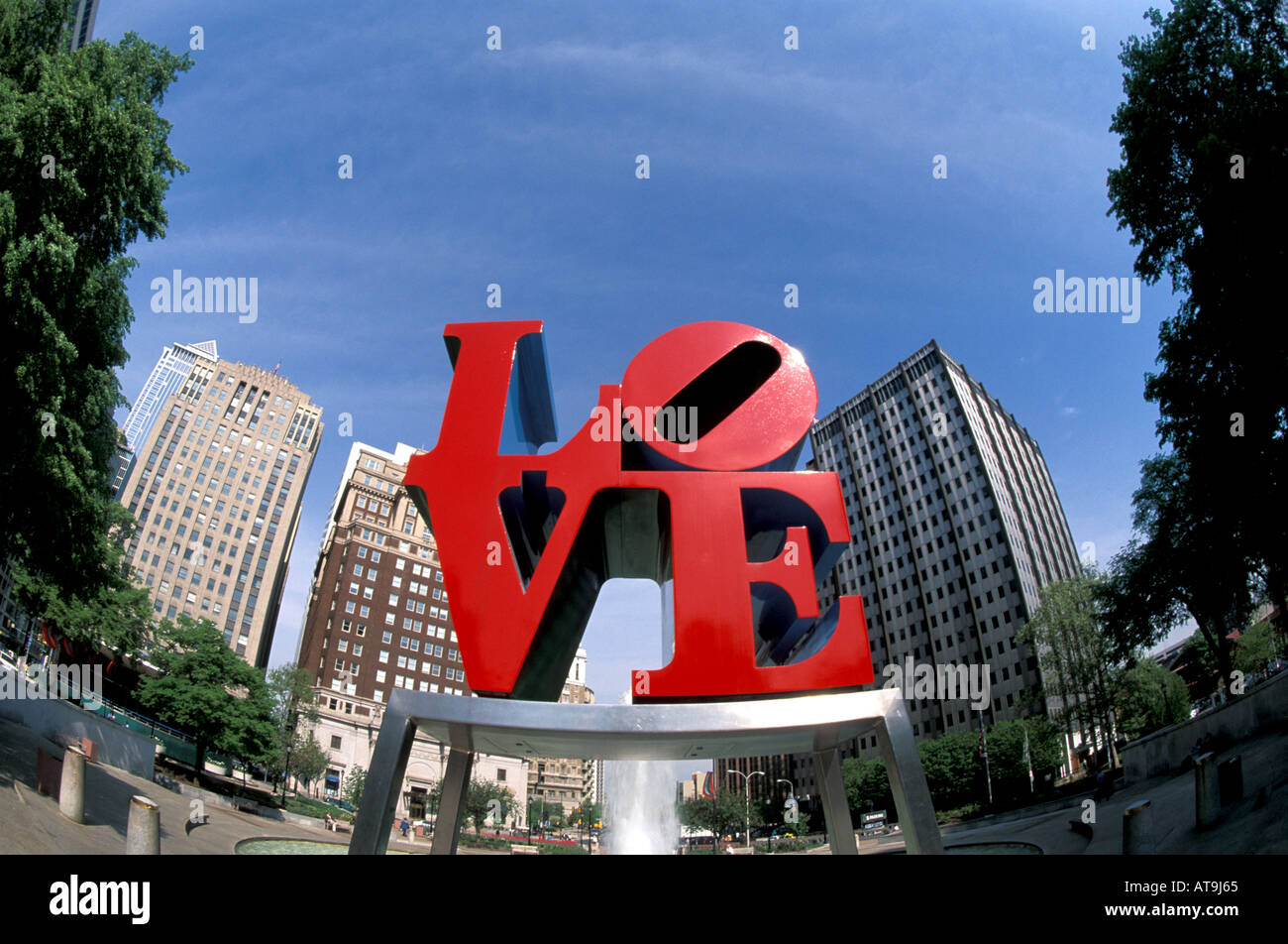 Philadelphia Pa Pennsylvania JFK Plaza Love Statue Stock Photo - Alamy