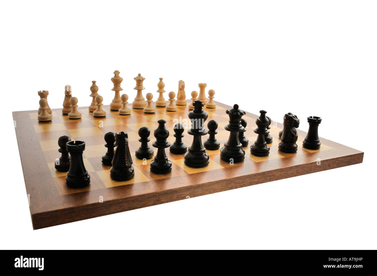 A chess board set up ready for a game Stock Photo - Alamy