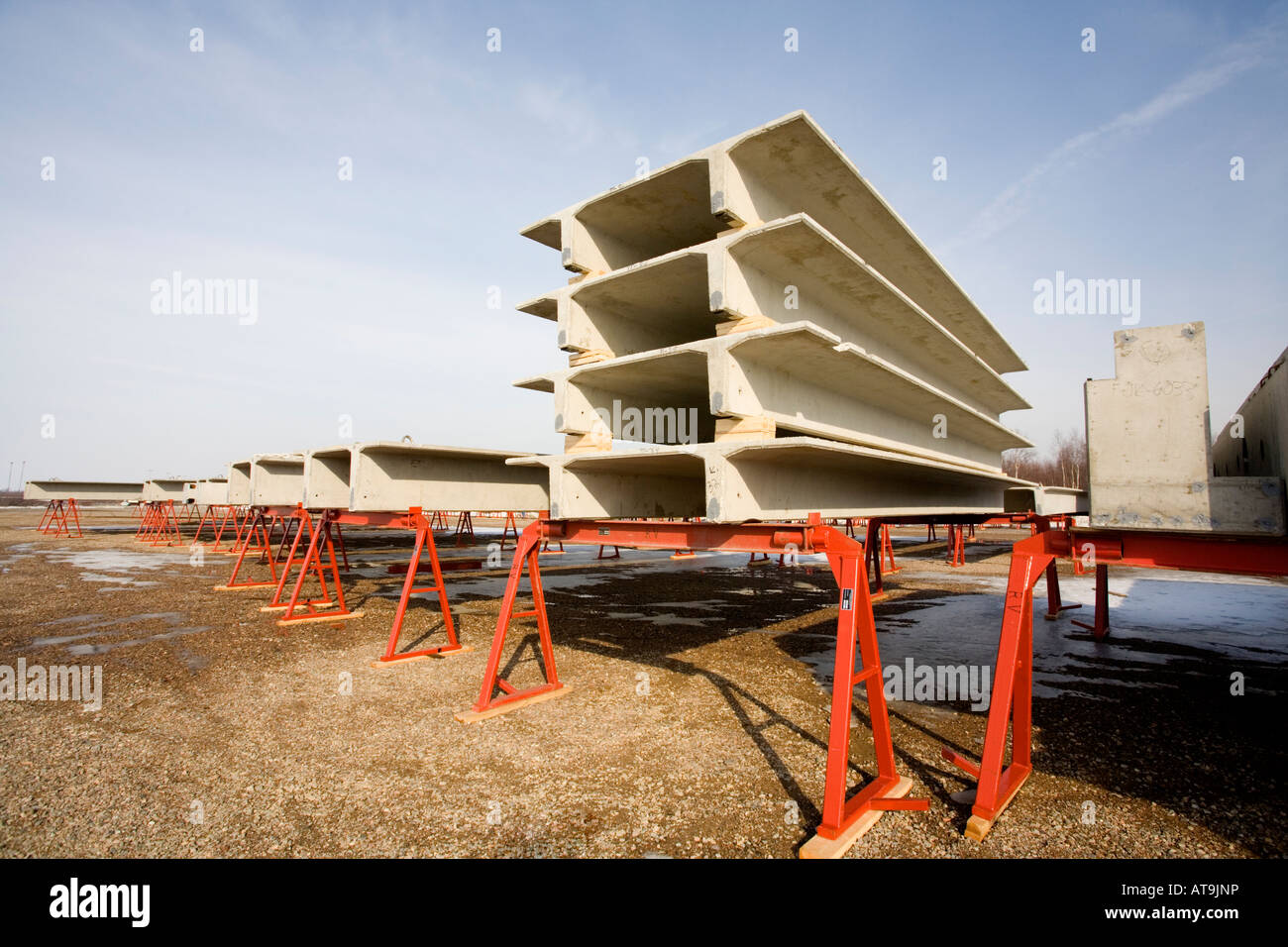 Inventory and storage of prefabricated concrete construction elements ...