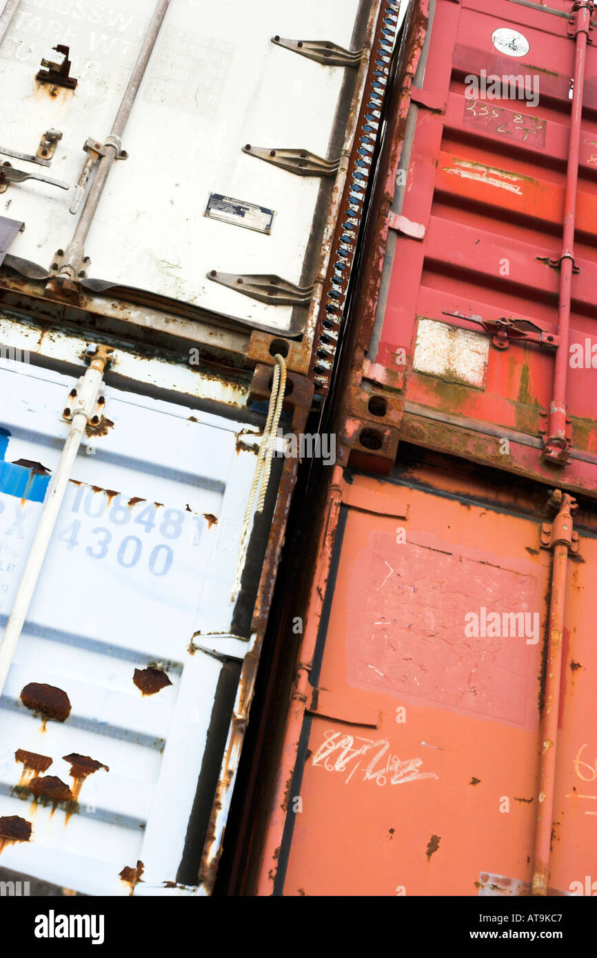 Rusted steel containers hi-res stock photography and images - Alamy