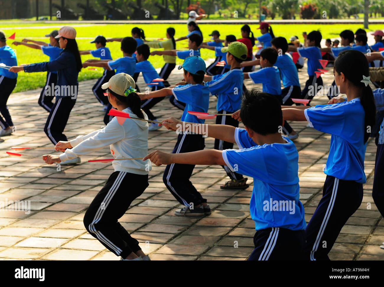 Obese Children Exercising