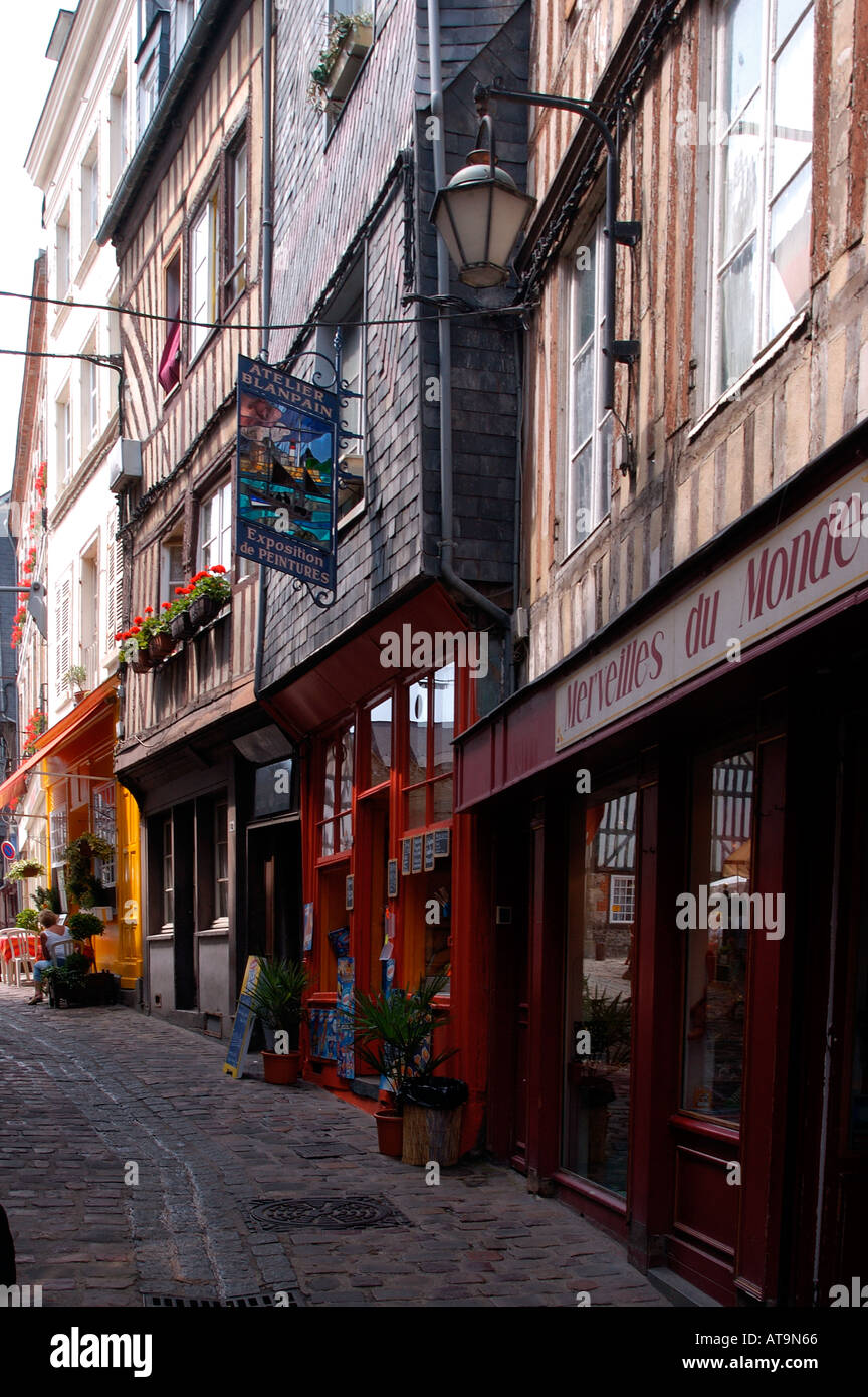 A pretty side street just of the harbour in the attractive port of ...