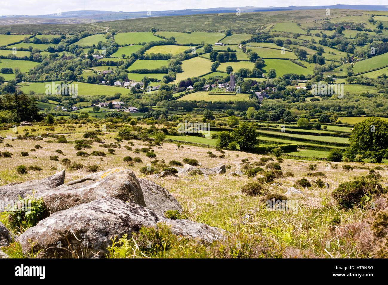 Widecombe in the Moor, Dartmoor, Devon Stock Photo - Alamy