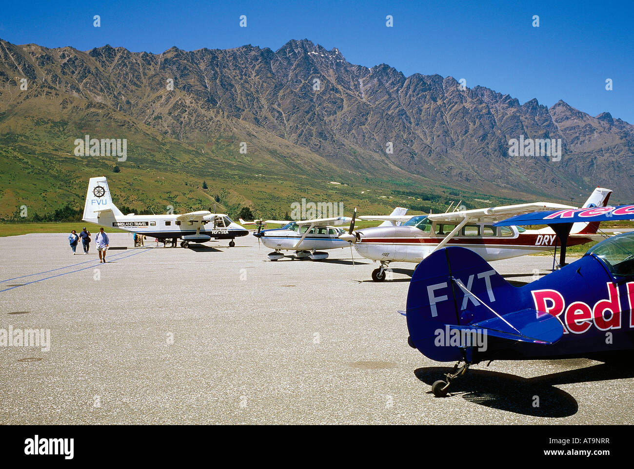 Queenstown airport runway hi-res stock photography and images - Alamy