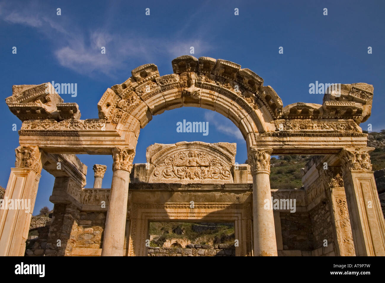 Ephesus Turkey, The Temple of Hadrian Stock Photo - Alamy