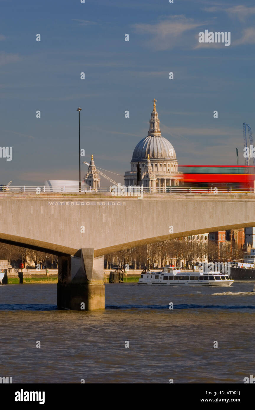 Waterloo Bridge over River Thames London United Kingdom Stock Photo - Alamy