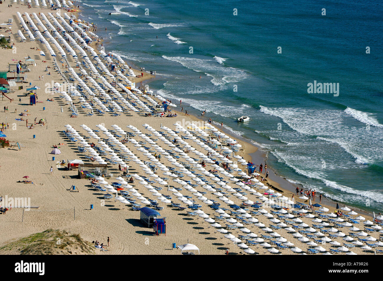 panoramic view Sunny Beach Balkan Peninsula south east Europe Bulgaria ...