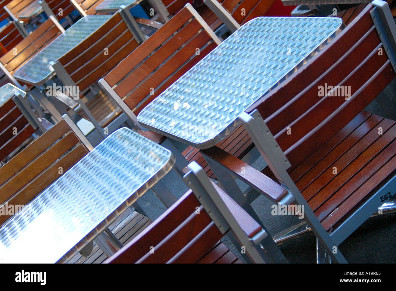 Tables and chairs Stock Photo - Alamy