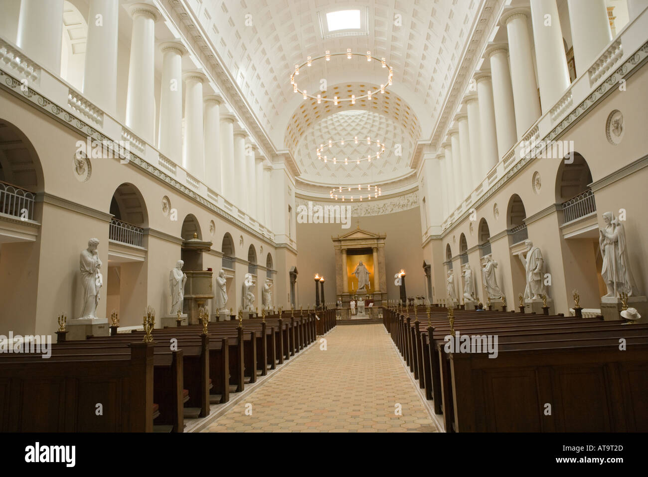 Copenhagen Denmark Vor Frue Kirke Neo classical cathedral Church of Our ...