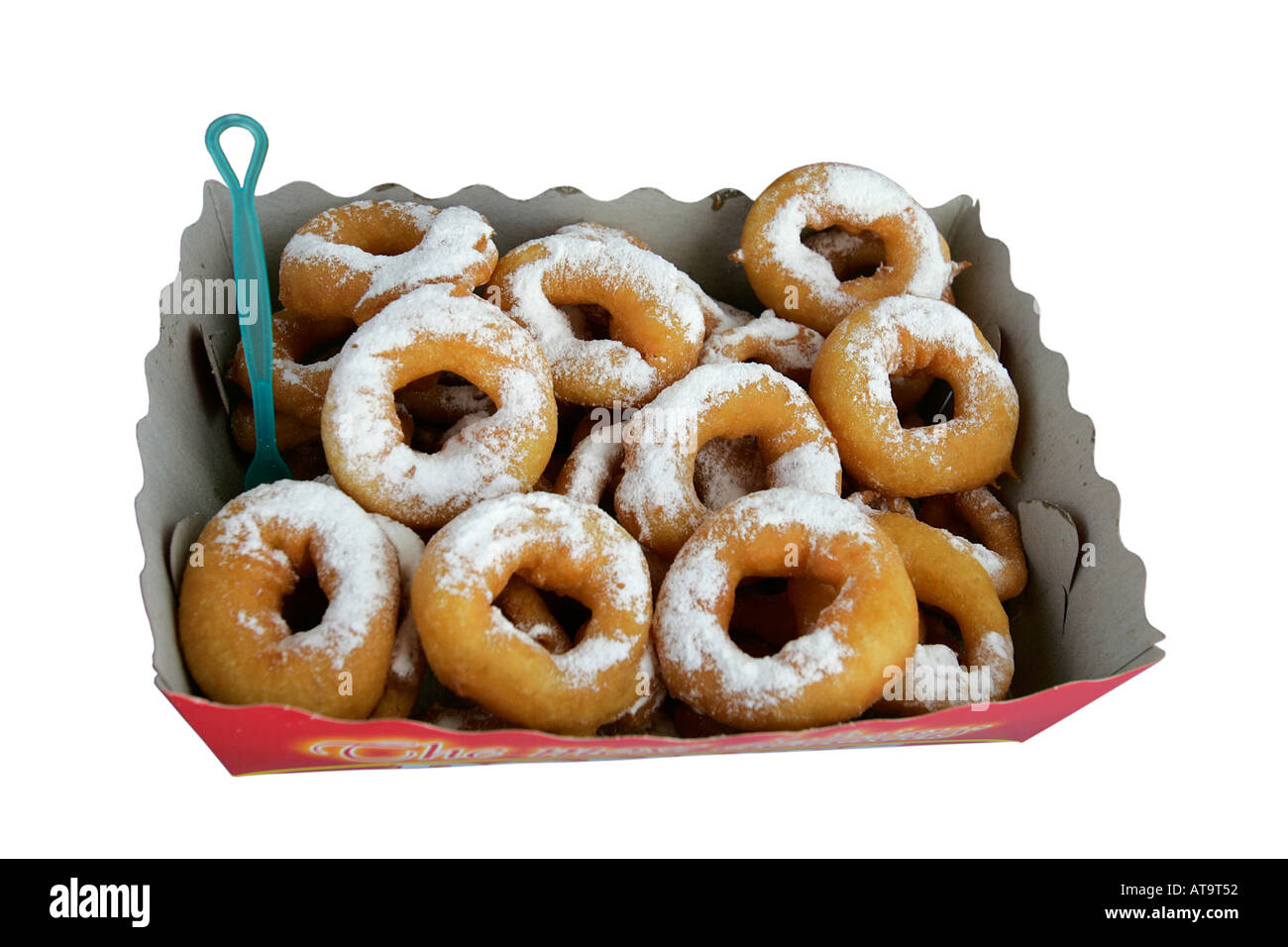Mini doughnuts icing sugar Cut Out Stock Images & Pictures - Alamy