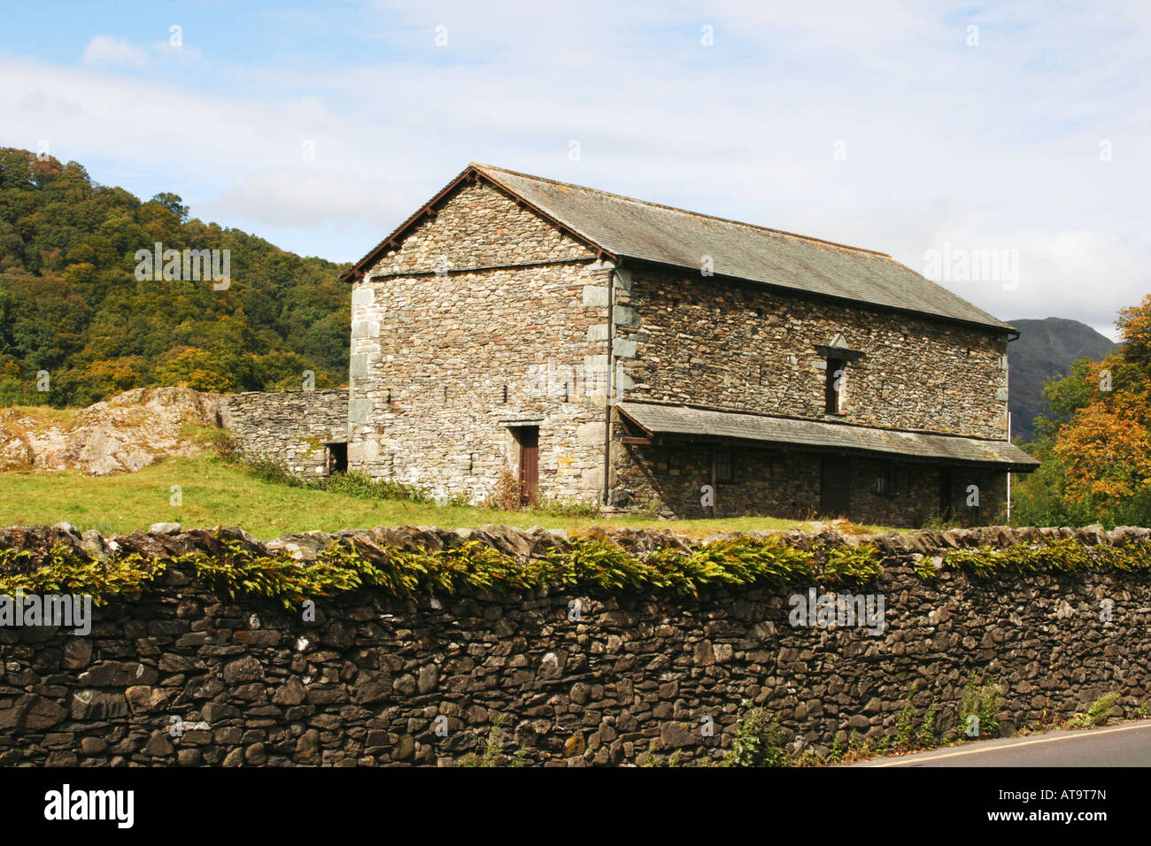 A stone barn Stock Photo - Alamy