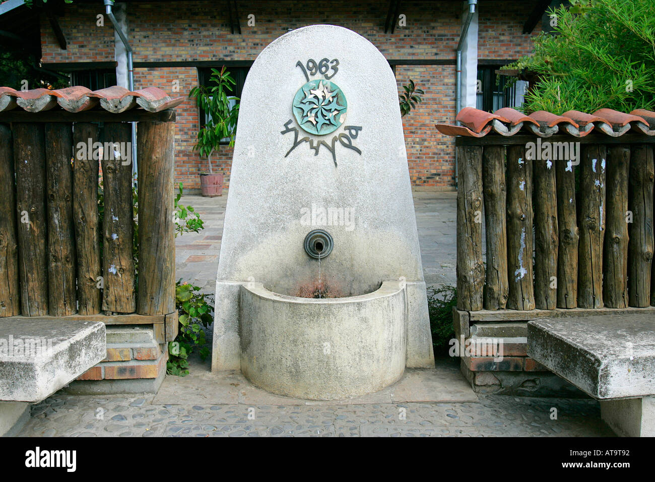Spring water trough street tab dry thirsty nobody exterior traditional ...