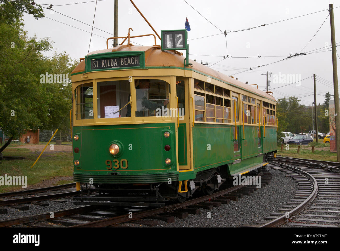 Former Melbourne, Australia tram now part of the High Level Bridge ...