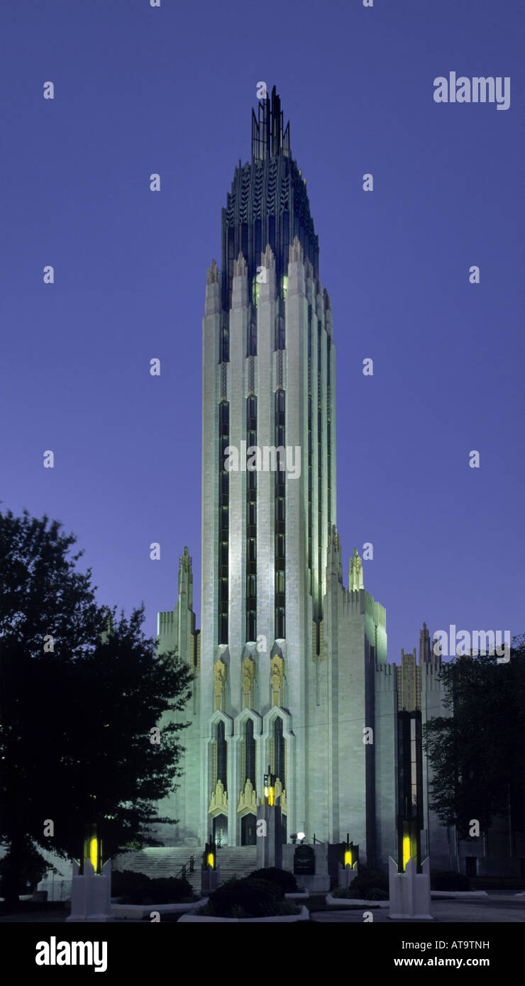 United Methodist Church at dawn, Tulsa, Oklahoma, USA Stock Photo - Alamy