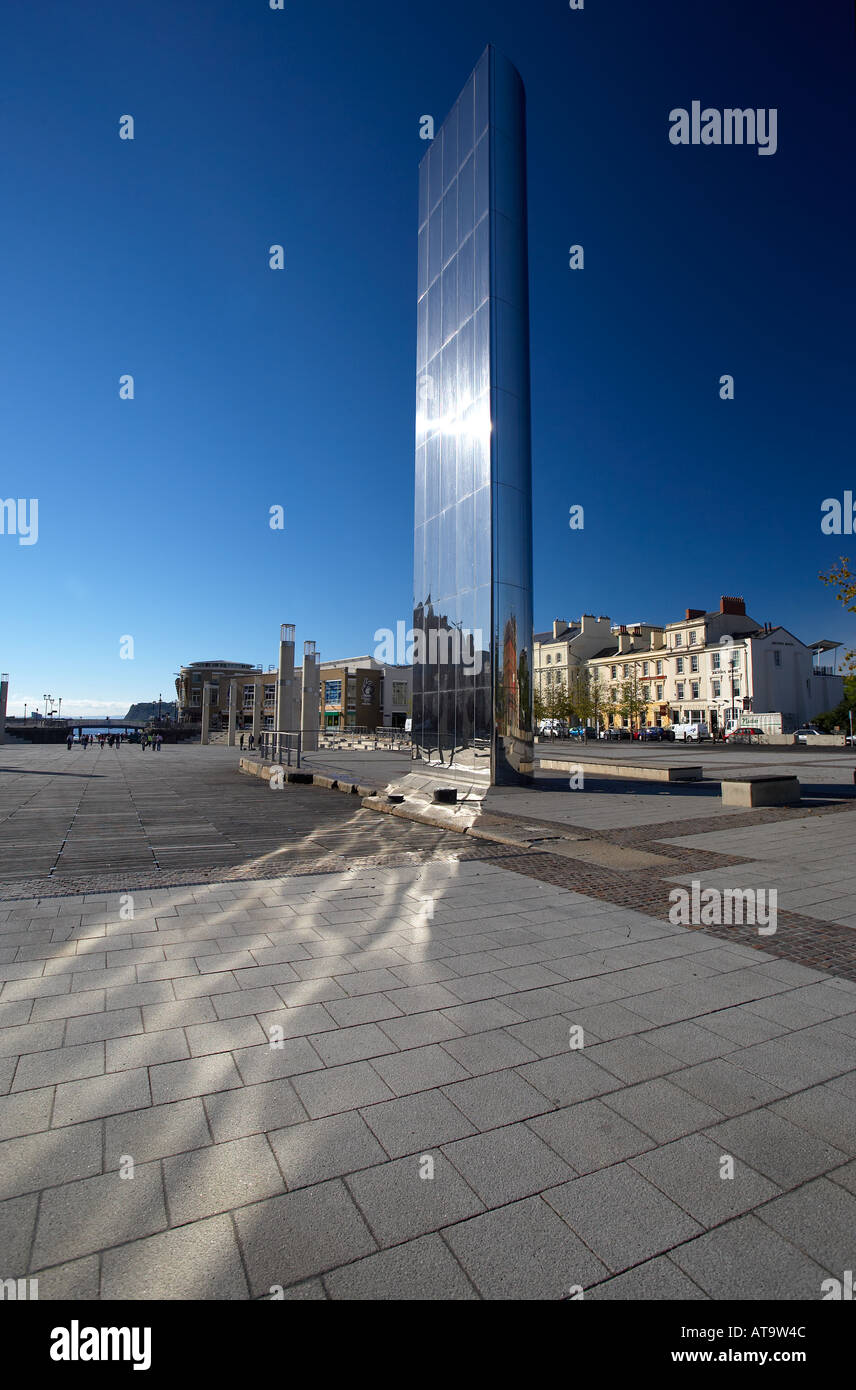 Water Tower Sculpture, Cardiff Bay, Cardiff, Wales, UK Stock Photo - Alamy