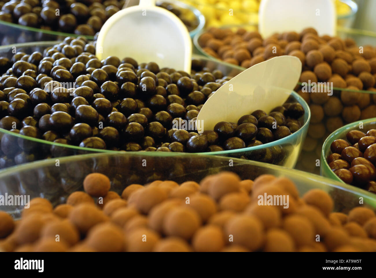 A display of chocolate at the chocolate fair in Turin, Italy Stock ...
