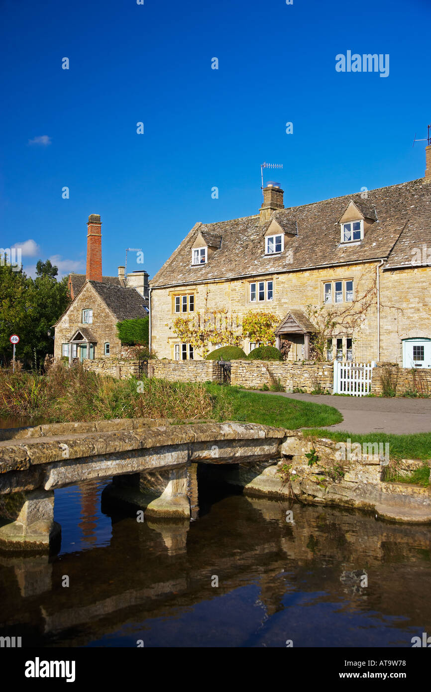 The Village of Upper Slaughter in the Cotswolds, England, UK Stock ...