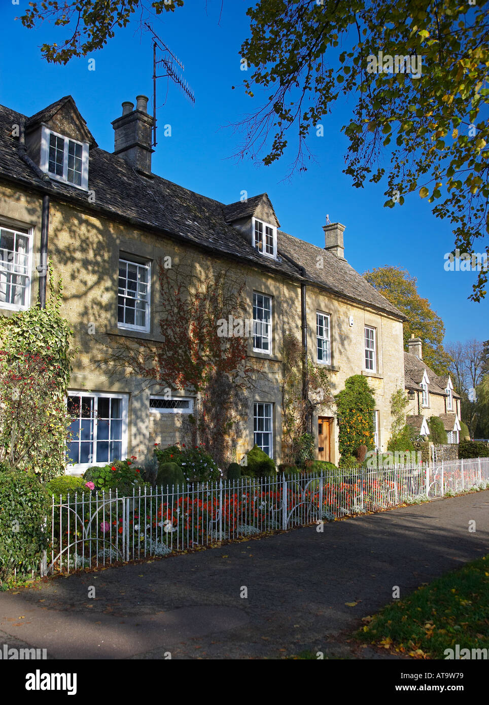 The Village of Upper Slaughter in the Cotswolds, England, UK Stock ...