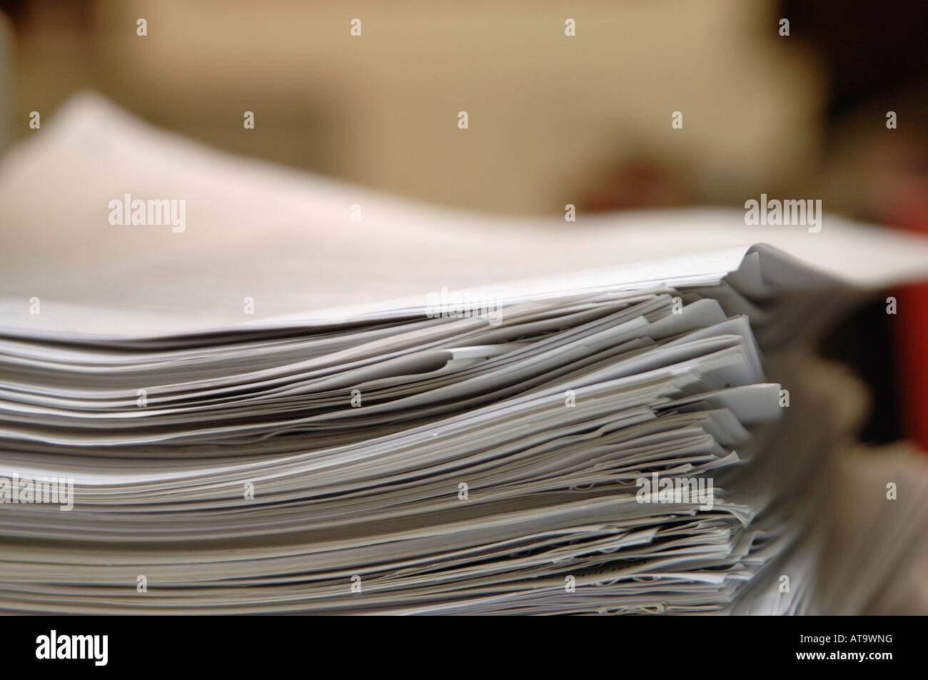 pile of office paper Stock Photo - Alamy