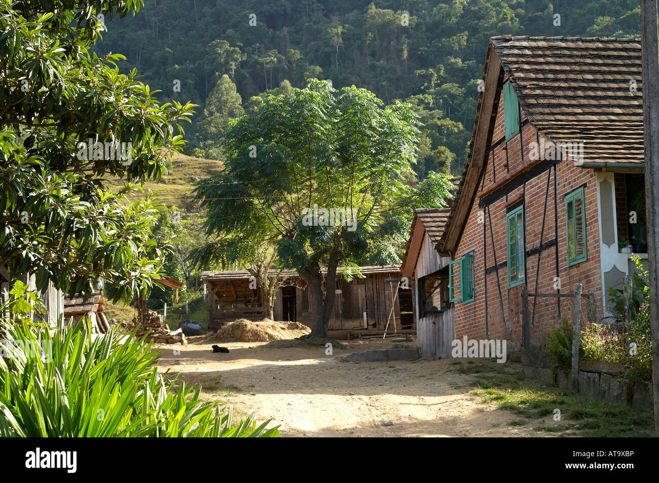 Farmhouse in the german immigrant region of Brazil Stock Photo - Alamy