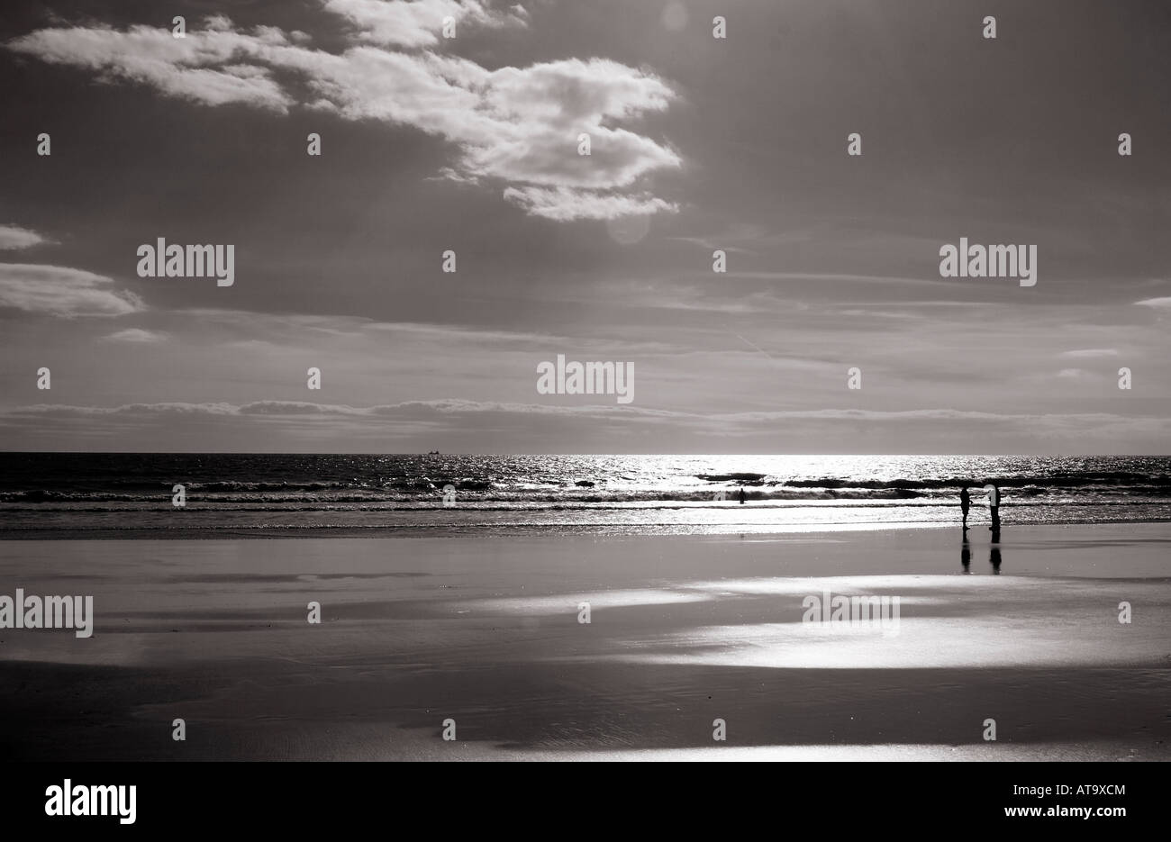 Watching the Sunset Stock Photo - Alamy