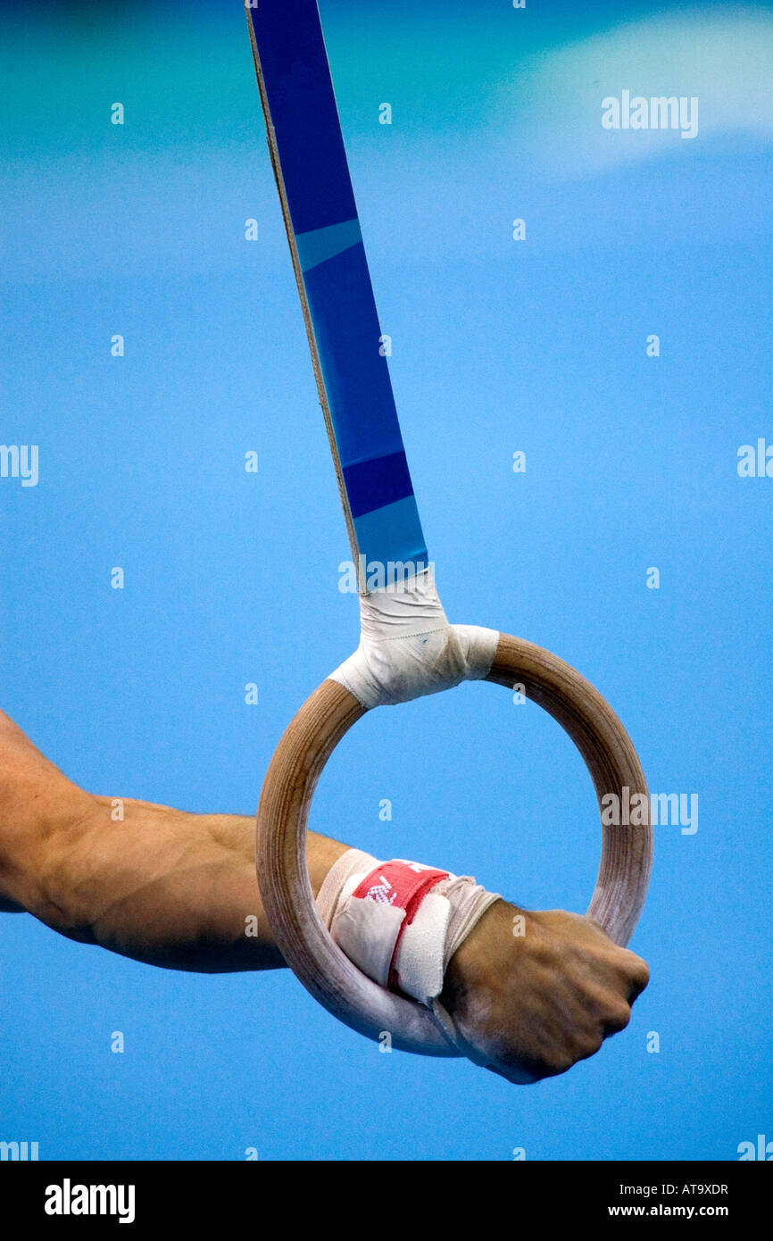 Gymnastics rings hi-res stock photography and images - Alamy