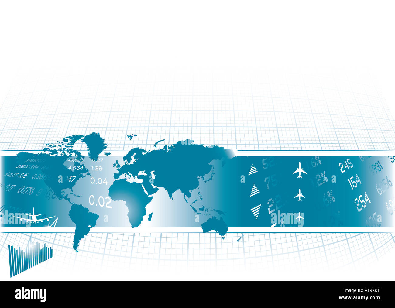 Business inspired illustration with room to add your own copy Stock ...