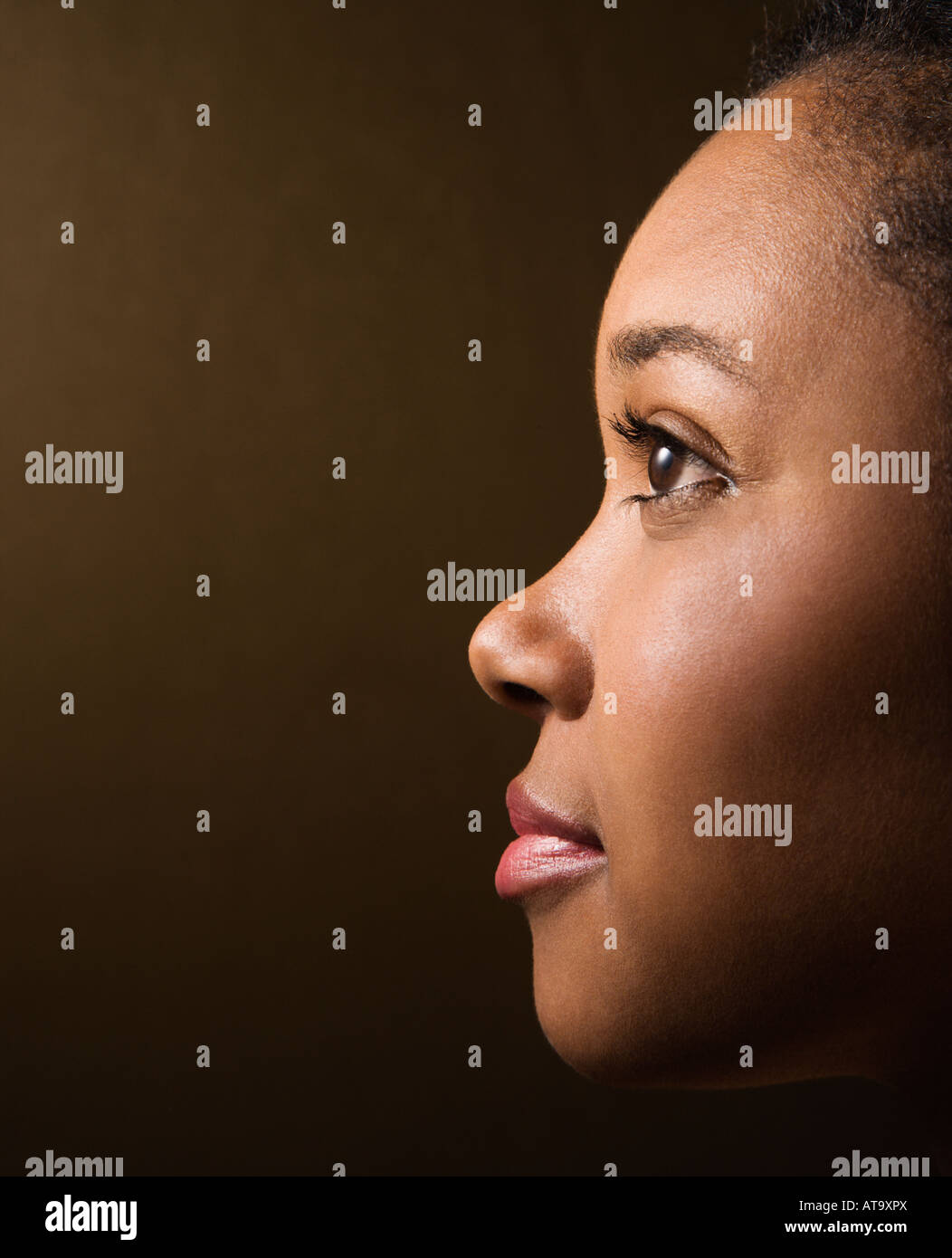 Close up profile portrait african woman hi-res stock photography and ...