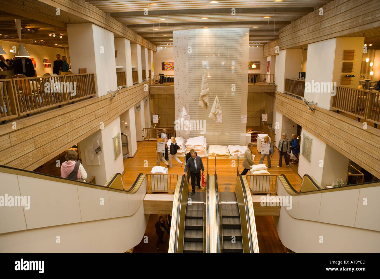 Copenhagen Denmark Interior of Illum Bolighus department store on Stroget Stock Photo - Alamy