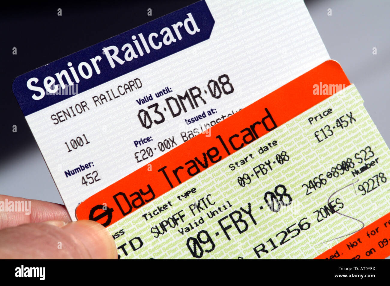 Senior railcard hi-res stock photography and images - Alamy