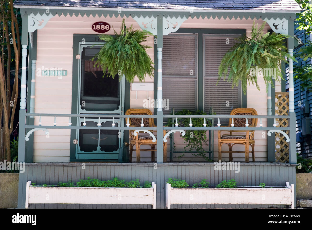 Front Porch and Hanging Baskets, Starry Night, 180 Spring Street ...