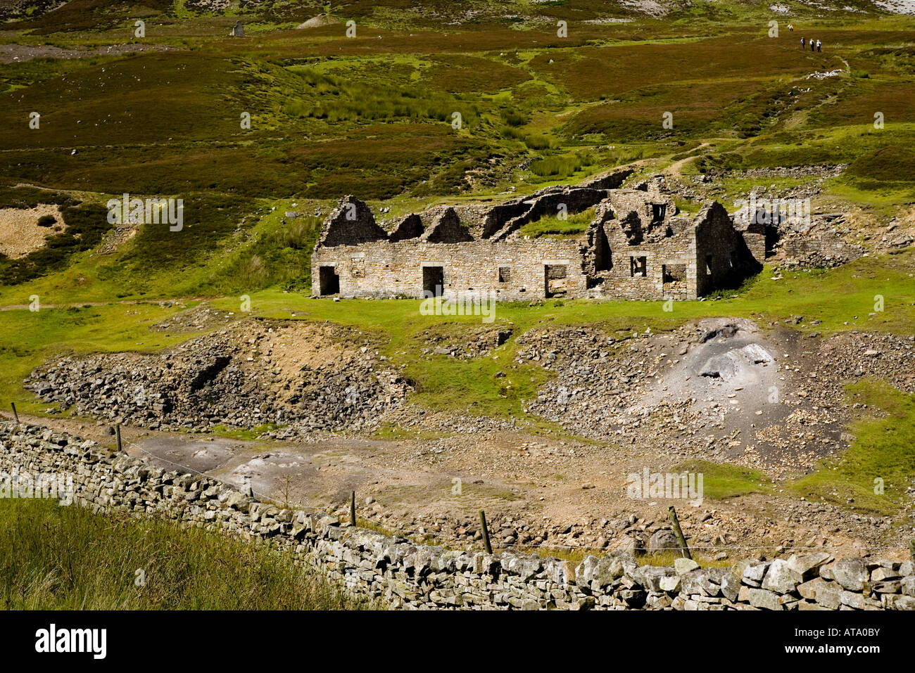 The Remains of the Smelting Mill Old Gang Beck above Low Row Yorkshire ...