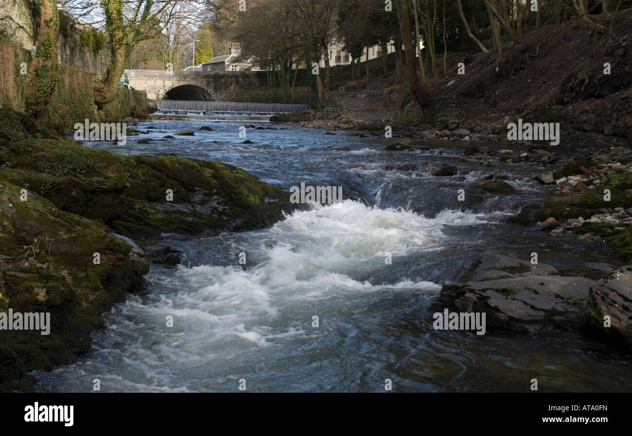 River Tavy Abbey Bridge Tavistock Devon England Stock Photo - Alamy